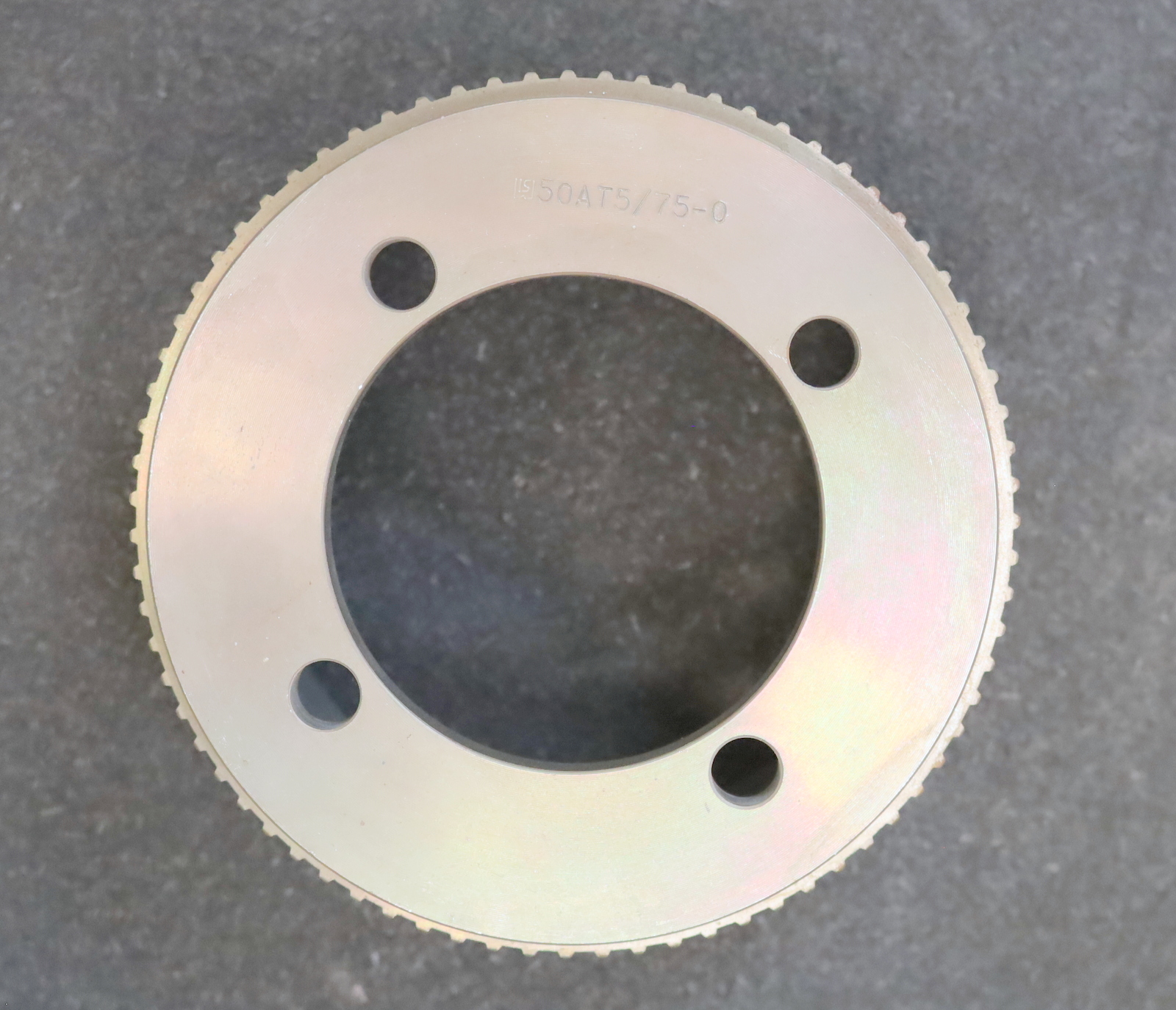 WLS Steel - Tooth Disc 50AT5/75-0 Profile AT5 Teeth Number 75 Strap ...