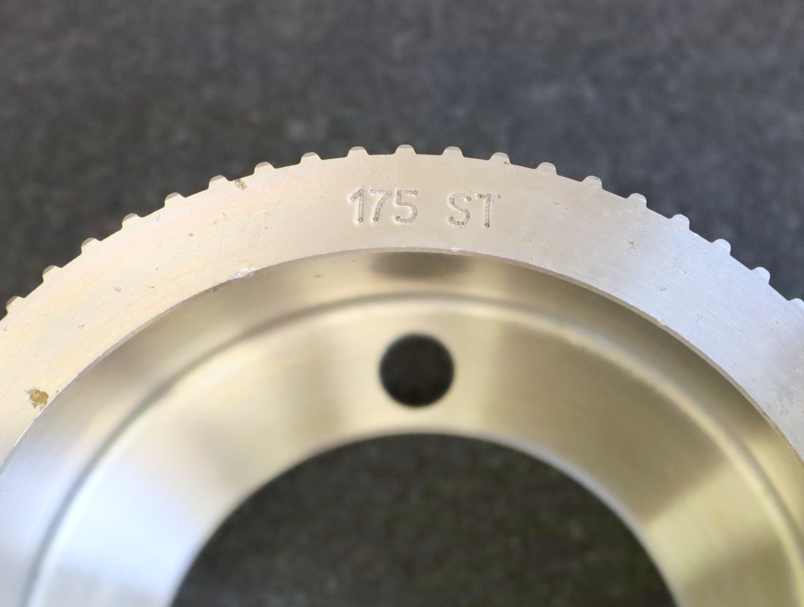 Stainless steel - tooth disc 50AT5/75-0 profile AT5 tooth count 75 belt ...