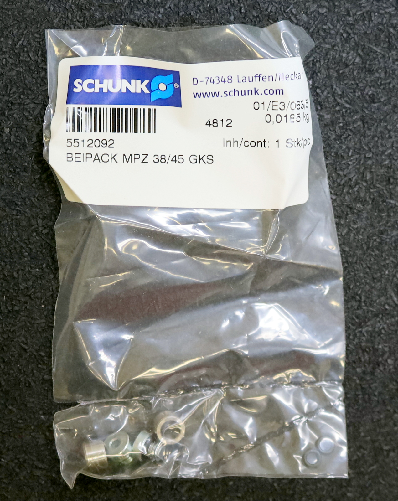 SCHUNK 3-FINGER ZENTRISCHGREIFER MPZ 45 IS ID 0340532 unbenutzt in OVP ...