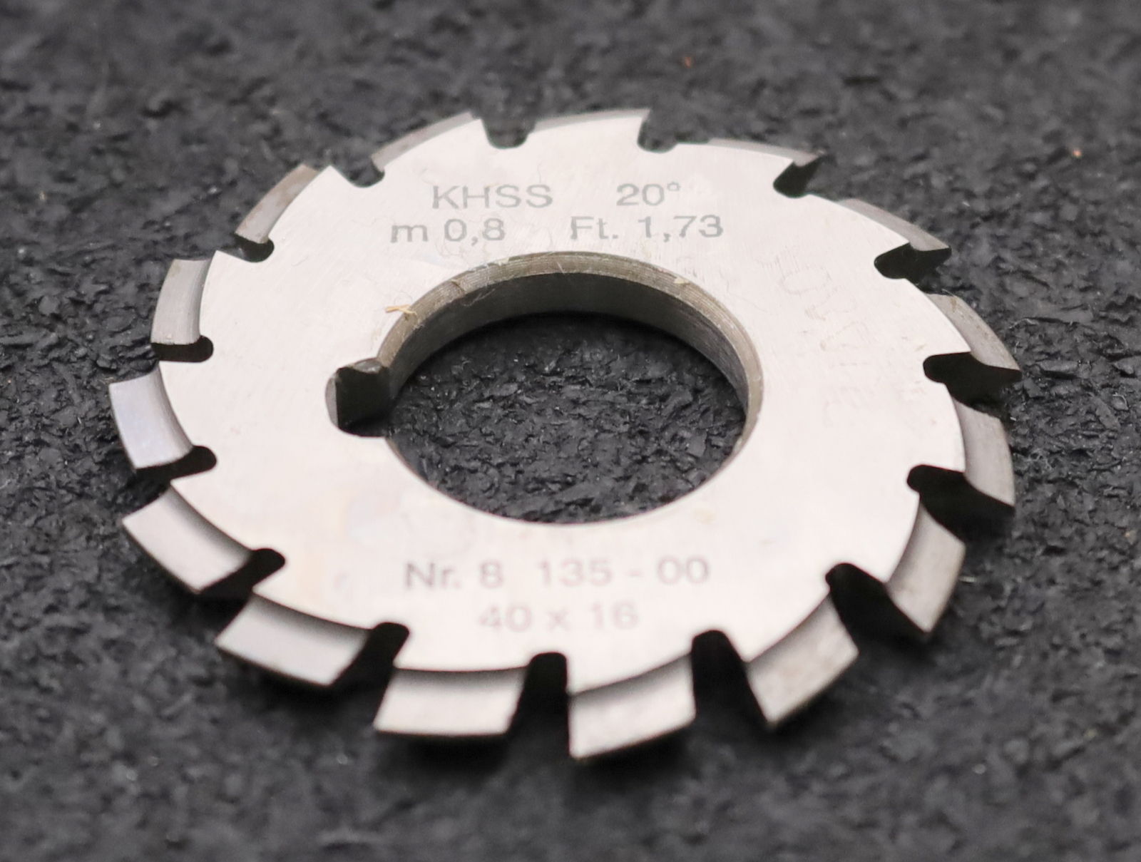 DOLD Zahnformfräser m= 0,8mm No. 8 für Z= 135-00 EGW 20° gear profile ...