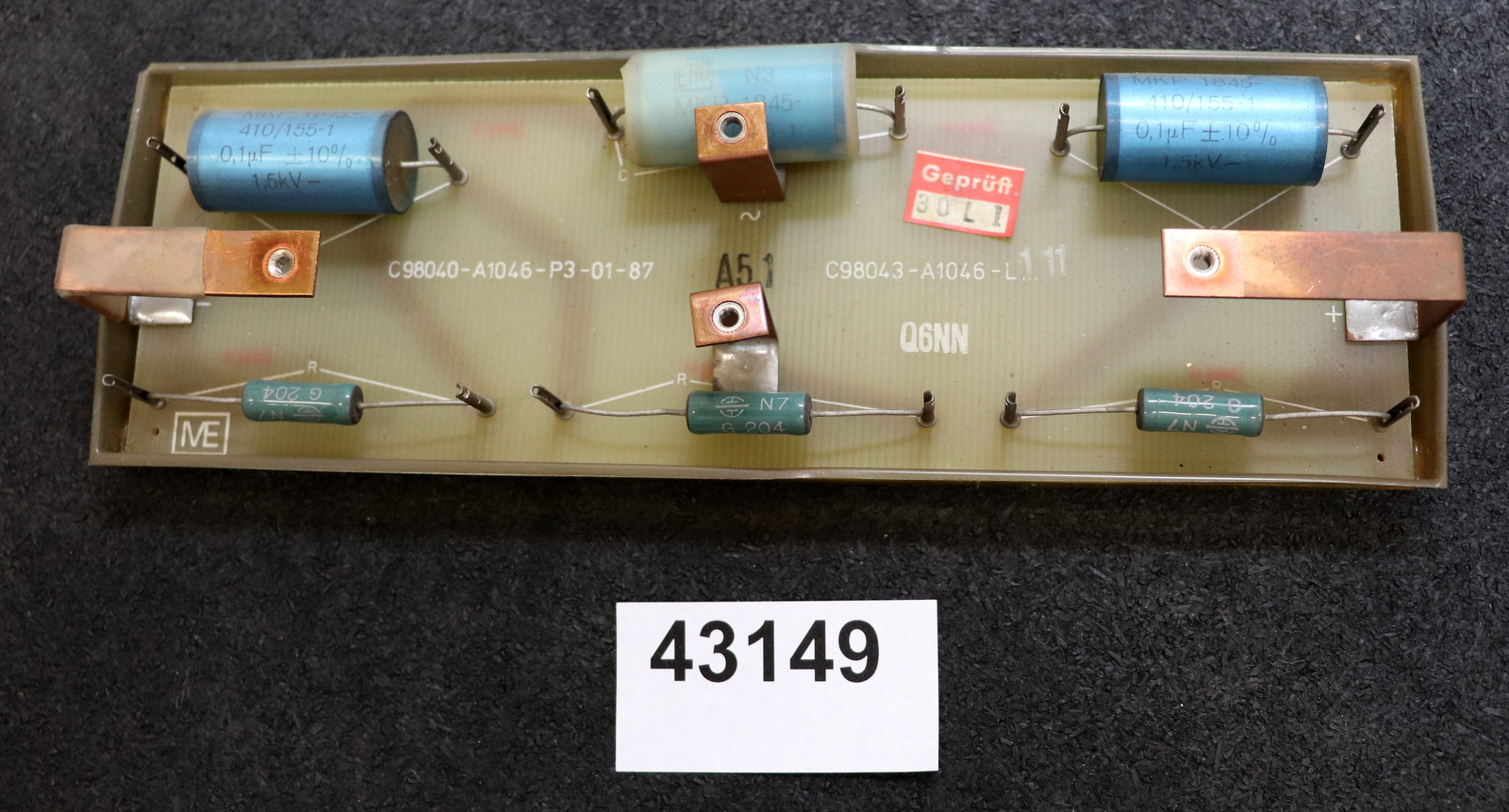 SIEMENS SIMOREG L1 11 Module C98040-A1046-P3-01-87 Used - Tested - OK ...